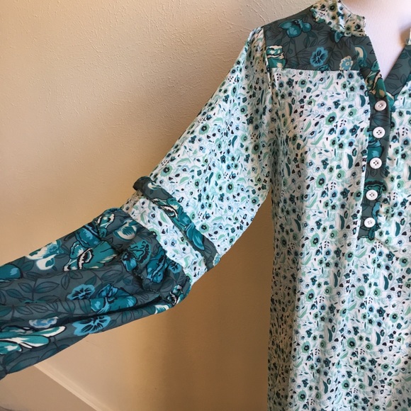 Dresses | Hippy Funky Rufflle Floral Dress Tunic Fes | Poshmark
